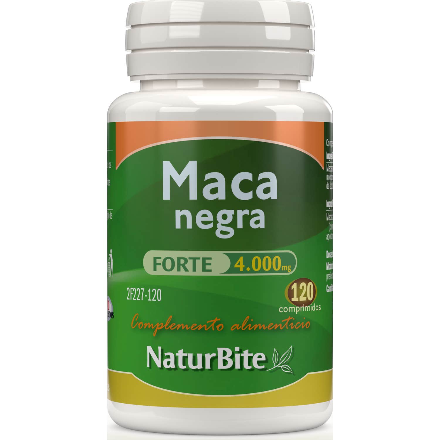 Naturbite Maca Forte Noire 4000mg 120comp | DocMorris France