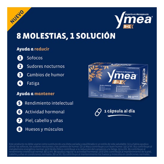 Ymea 8en1 30 Capsules | DocMorris France