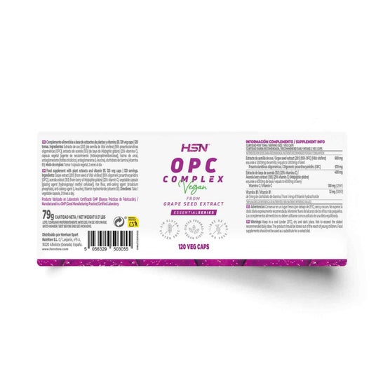 HSN Opc Complex Extracto de Semilla de Uva 120vcaps | DocMorris France