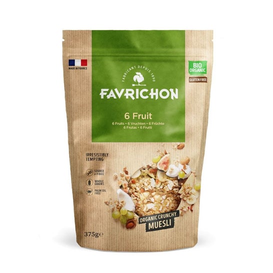 Joseph Favrichon Crunchy Muesli 6 Fruits 375g | DocMorris France