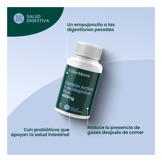 DocMorris Charbon Actif + Acidophilus Plus 60 Comprimés | DocMorris France