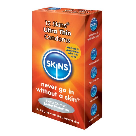 Préservatif ultra-mince Skins 12 pièces | DocMorris France