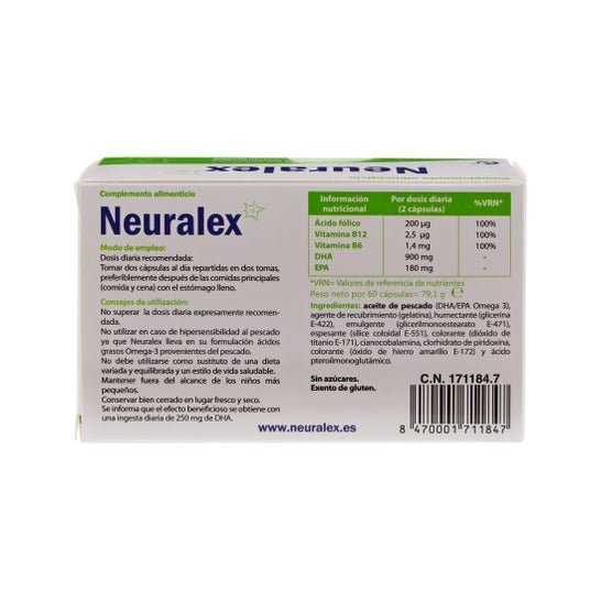 Neuralex 60 Gélules | DocMorris France