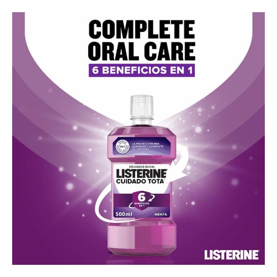 Listerine Total Care Bain De Bouche Menthe 6en1 2X1L | DocMorris France