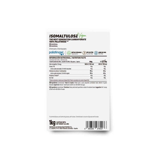HSN Isomaltulosa Palatinose™ en Polvo Sin Sabor 1kg | DocMorris France