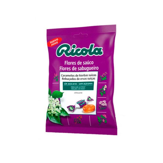 Ricola Bonbons Fleur de Sureau Sans Sucre 70g | DocMorris France