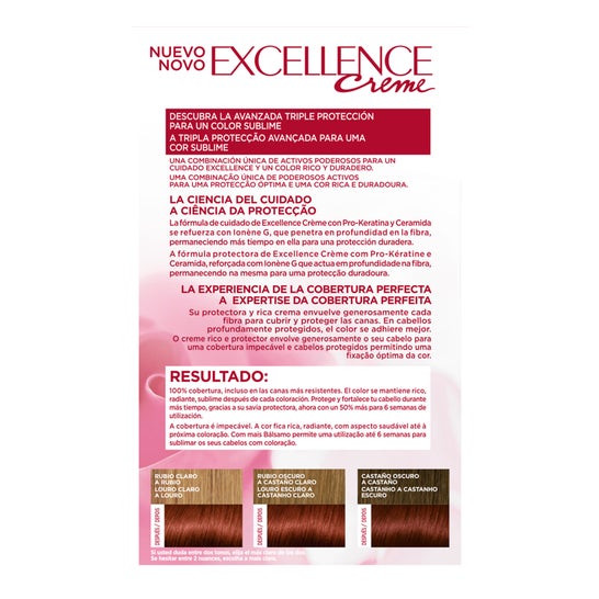 L'Oréal Set Excellence Crème Tint 646 Dark Blonde Coppery Auburn ...