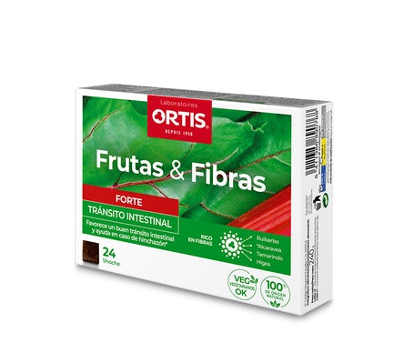 Ortis Fruits & Fibres Forte Transit Intestinal 24 Comprimés | DocMorris ...