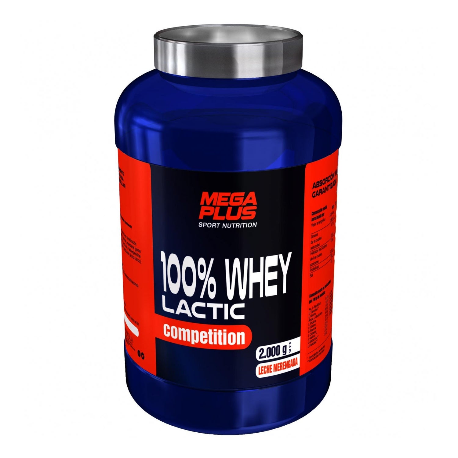 Mega Plus 100% Whey Competition Chocolat Noir 2000g | DocMorris France