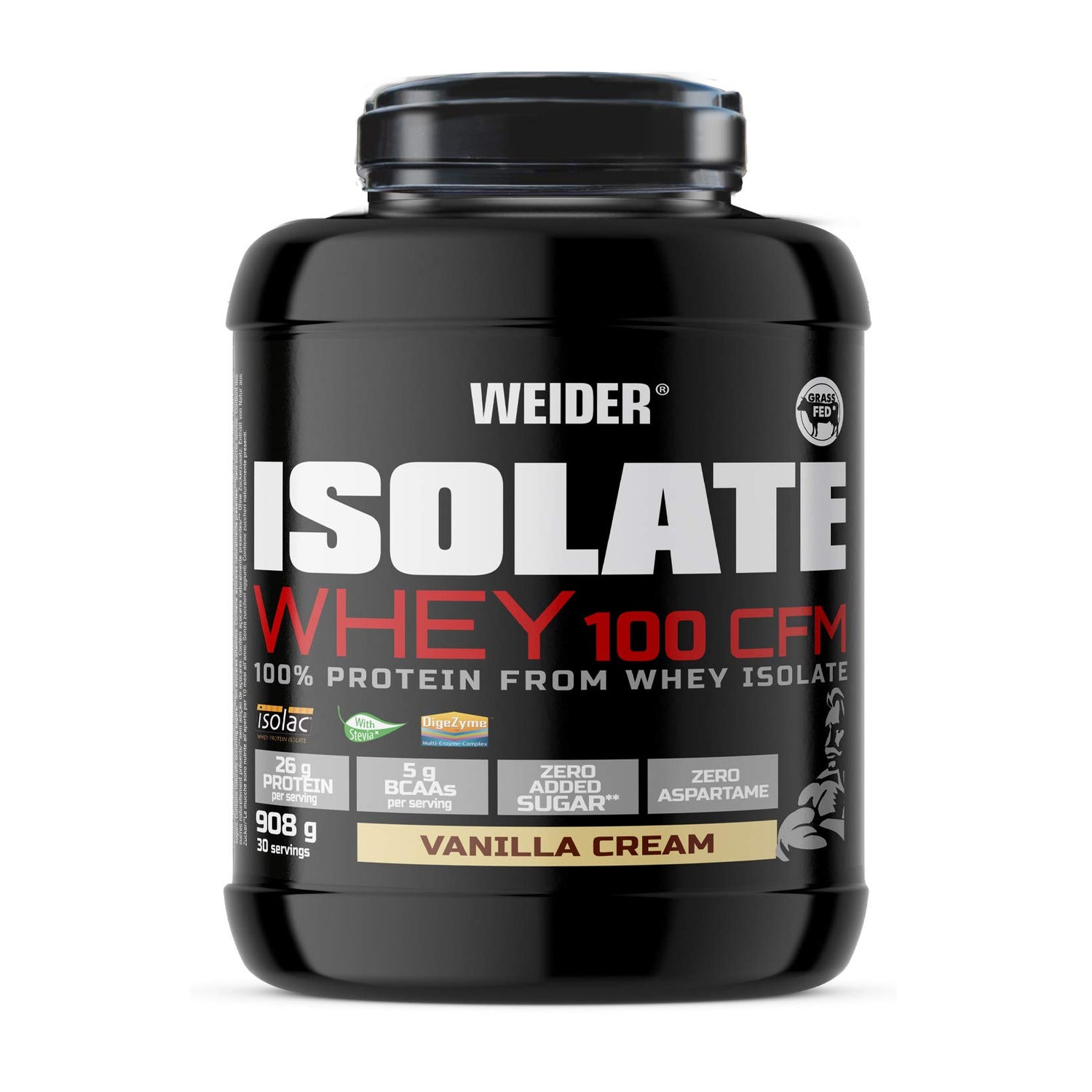 Weider Isolate Whey 100 CFM Vanilla Cream 908g | DocMorris France